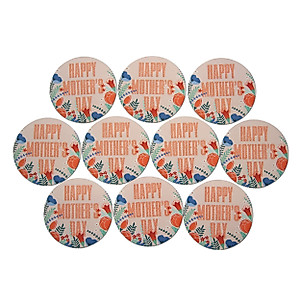 Novel Merk Mother’s Day Refrigerator Magnets, Small Circle Flowers in Bloom Design for Fridge, Gifts, Decor, & Party Favors (10 Pack)