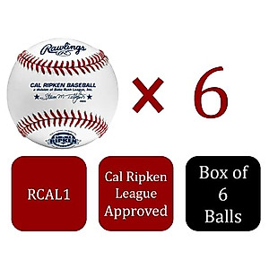 Rawlings | CAL RIPKEN LEAGUE Baseballs | Competition Grade | RCAL1 | Youth/14U | 6 Count