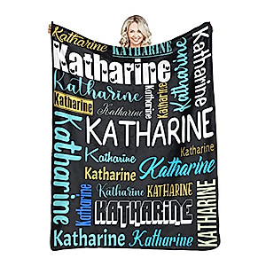 JOYXBUY Personalized Blankets with Name Custom Blanket for Adult Kids Baby Customized Blanket Monogrammed Blankets Gifts for Women Men Girls Boys