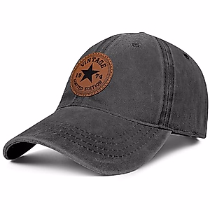 50th Birthday Gifts for Men Women Vintage 1974 Limited Edition Hat Baseball Cap Black