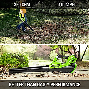 Greenworks 40V Cordless String Trimmer and Leaf Blower Combo Kit, 2.0Ah Battery and Charger Included