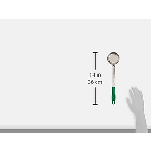 Winco Solid Food Portioner, 4-Ounce, Medium, Stainless Steel, Green