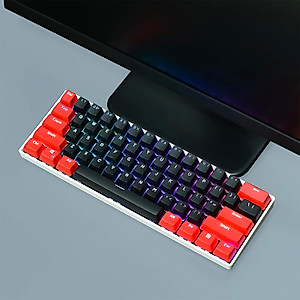 60% Red Keycaps 60 Percent Custom Ducky Keycap OEM with Key Puller for Cherry MX switch/RK61/Mechanical Gaming Keyboard(Only Sell Keycaps)
