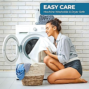 Superior Ultra-Soft 6-Piece Cotton Towel Set, Includes 2 Bath Towels, 2 Hand Towels, and 2 Washcloths for Bathroom, Guest Room, Quick Dry, Daily Use Home Essential Towels - Tangerine