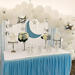 ZUOKEMY 4 LED Baby Marquee Logo Light, Large Baby Monogram Decorative Light, Warm White Glowing Letters Perfect for Baby Shower Party, Birthday Party, Home Bedroom Nursery Table Wall Decor (Baby)