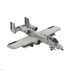 A-10 Attack Plane Warthog Attack Plane Building Block Toy Model, Aircraft Model Collection or Suitable, Suitable for Children Over 6+ Years Old Birthday Suitable (1211 Pieces)