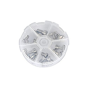 CAMVATE 1/4"-20 & 3/8"-16 & M5 Thread Screw Nuts Assortment Kit for DSLR Camera Cage Rig & Accessories Assembly (16 PCS) - 2777