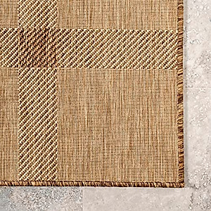 nuLOOM Sandee Casual Plaid Indoor/Outdoor Area Rug, 8' x 10', Beige