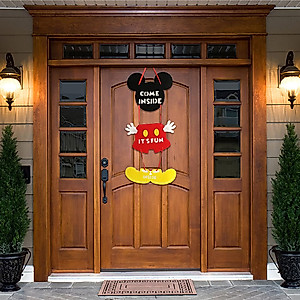 Mickey 1st Birthday Party Supplies Include Banner, Welcome Sign Door Hanger, Cake Topper, Confetti, Hat, High Chair Banner, Balloons Graland Arch, for Mickey Theme Mouse Party Decorations