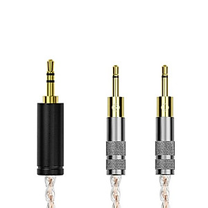 GEEKRIA Apollo 16 Cores Copper Silver Braid Upgrade Audio Cable Compatible with Sennheiser HD700. 3. 5mm (1/8") to 6 35mm (1/4") Replacement Headphones Cord for Hi-Resolution (4.2 ft / 1.3 m)