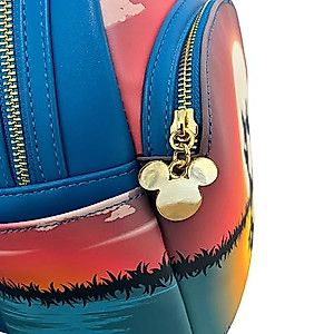 Loungefly Exclusive Mickey and Minnie Forever Glow in the Dark Double Strap Shoulder Bag