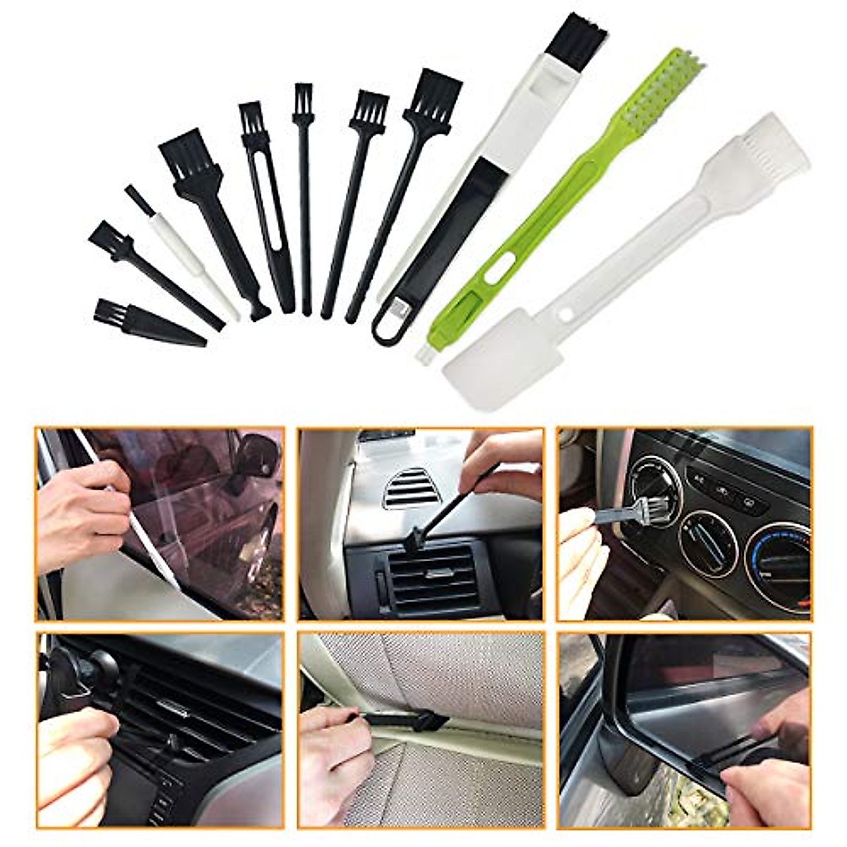 Computer Cleaning Kit, 19 in 1 Multi-Purpose Brushes Anti Static Brushes Clothes for Computer Printer Car Player Window