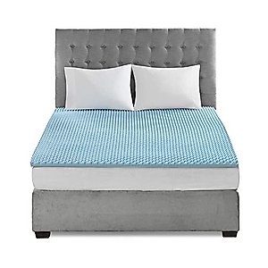 Sleep Philosophy Gel Infused Memory Foam Mattress Topper Luxurious, All Season Enhanced Bed Support, Queen, 1.5" Thick, Without Cover