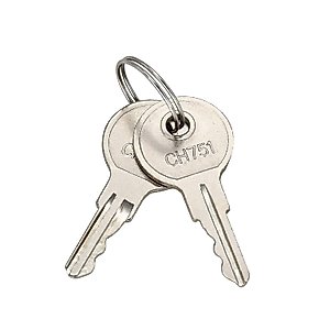 Notonparts 2 Pcs CH751 751CH Controller Door Keys Compatible with T-Handles Side Boxes RV Campers Storage Lockers Boats Display Cases