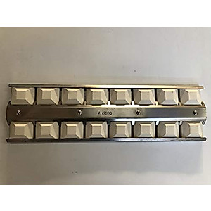 MixRBBQ Grill Briquette Tray & Briquettes Set for Viking Grill VGBQ13002 VGBQ33002RE VGBQ53024 VGBQ13603 VGBQ54224, Stainless Steel Heat Plate and Ceramic Briquettes Set (18-1/8" L X 5-7/16" W)