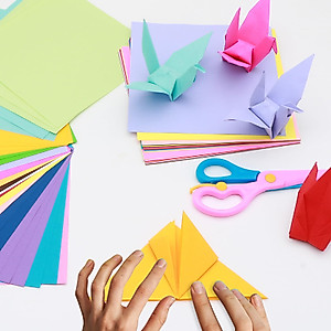 Origami Paper 300 Sheets,20 Colors 6 Inch Square Colored Paper for Crafts,Double Sided Origami Folding Paper for Arts and DIY Projects,15x15cm