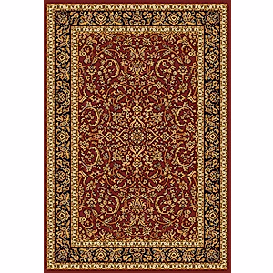 Radici Noble Area Rug, 5'5"x8'3", burgundy