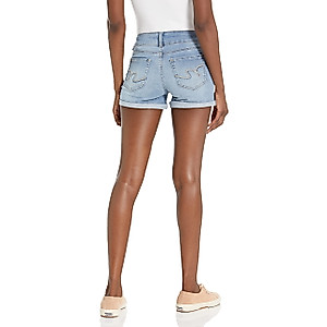WallFlower Women's Ultra Denim Shorts Mid-Rise Insta Soft Juniors (Standard and Plus), Cameron, 7
