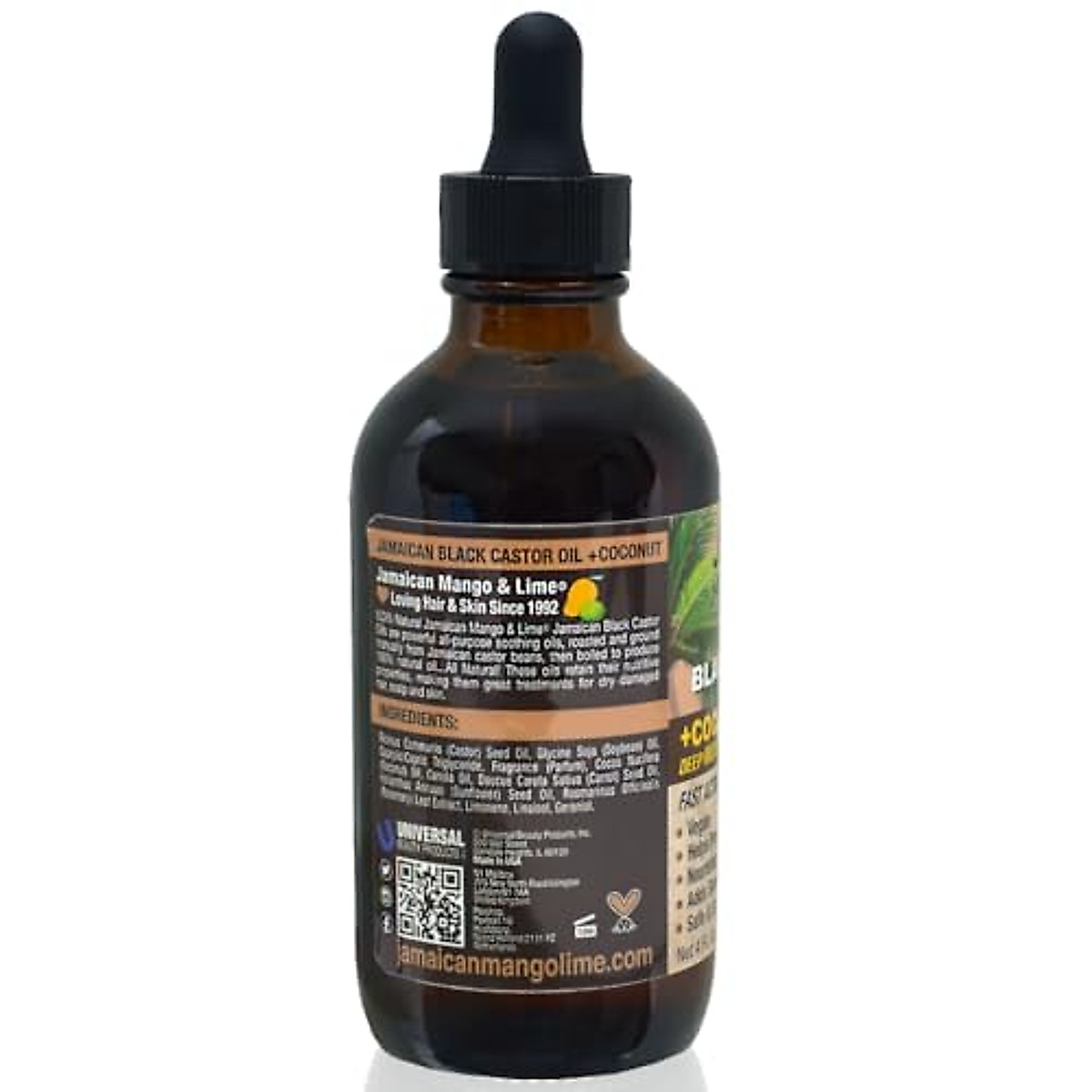 Jamaican Mango Black Castor Oil, Coconut, 4 Ounce