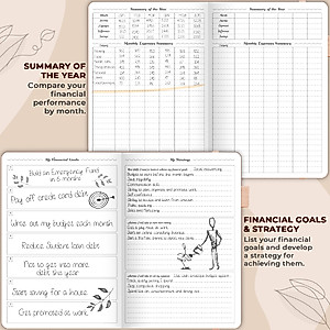 GoGirl Budget Planner – Monthly Financial Planner Organizer Budget Book. Expense Tracker Notebook Journal to Control Money, A5 (Rose Gold)