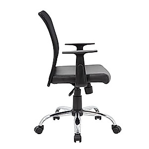 Boss Office Products Budget Task Chair with T-Arms, Black