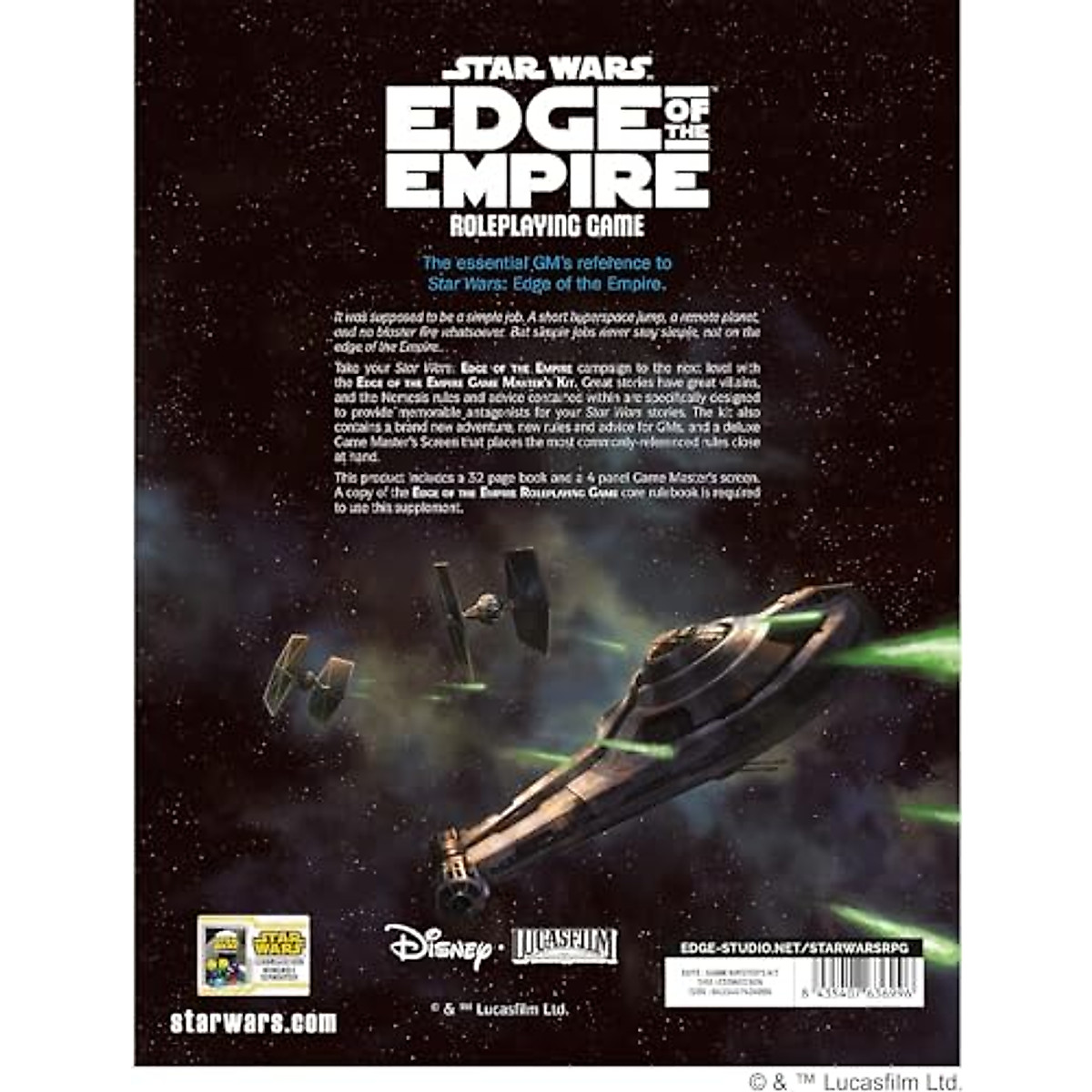 EDGE Studio Star Wars Edge of The Empire Game Master's Kit | Roleplaying Game | Strategy Game for Adults and Kids | Ages 10 and up |3-5 Players | Average Playtime 1 Hour | Made