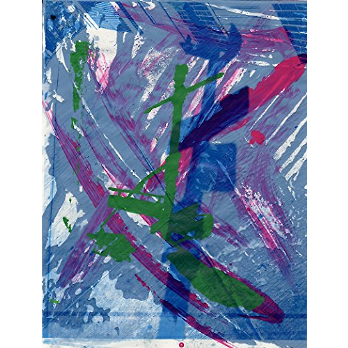 Brooklyn street shadow monoprint