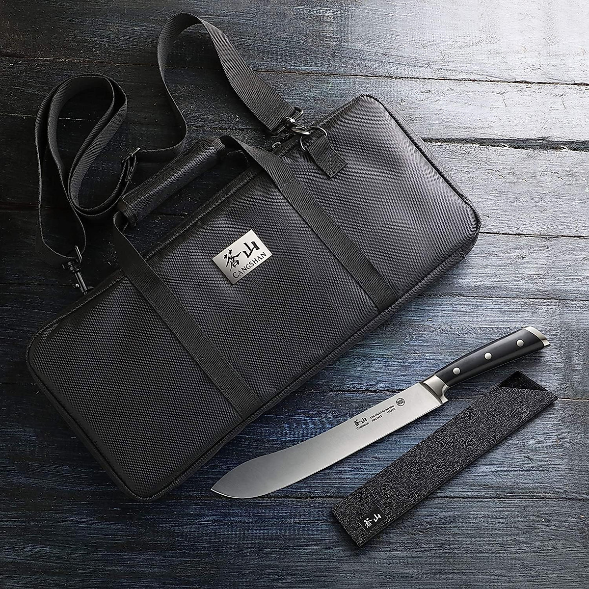 Cangshan S Series German Steel Forged 6-Piece BBQ Knife Set (Black)