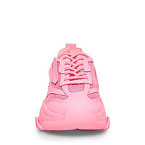 Steve Madden Women's Possession Sneaker, Hot Pink, 6