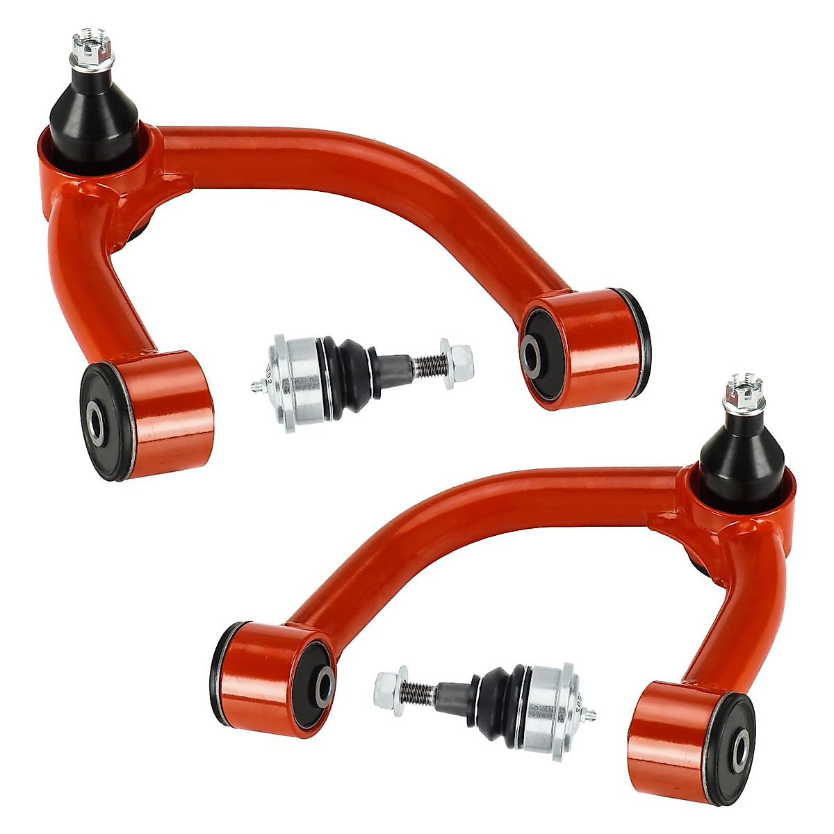 Front Upper Control Arms with Ball Joint for Lexus GX460 GX470, for Toyota 4Runner FJ Cruiser, Adaption 2-4" Lift Suspension Kit Adjustable Replacement Control Arm 2 PCS