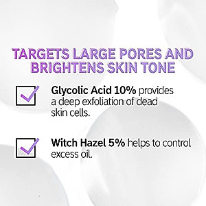 The INKEY List Glycolic Acid Toner, Exfoliator to Reduce Pore Size, Blur Fine Lines and Even Skin Tone, 3.38 fl oz