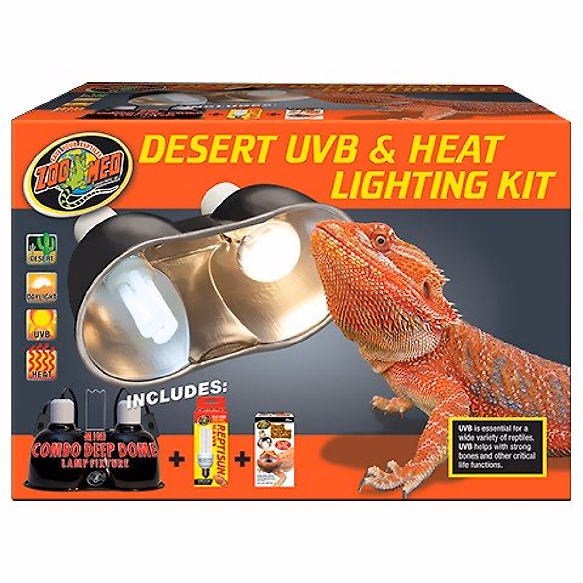 Zoo Med Desert UVB Heat Lighting Kit_DX
