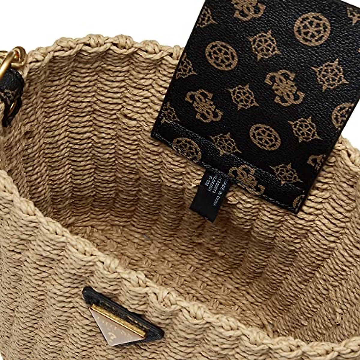 GUESS womens Lilica Bucket, Brown Logo, one size US