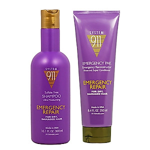 Hayashi System 911 Shampoo 10.1oz & Emergency Pak 8.4oz "Set"