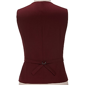 Business Women Suit Set 3 Pieces Notch Lapel Single Breasted Vest for Office Work Lady Suits (Blazer+Vest+Pants)(Black,12)