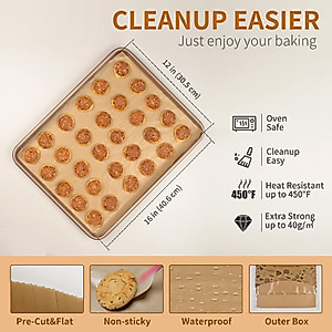 200 Pcs Parchment Paper Baking Sheets, 12x16 Inch Baking Paper, Precut Non-Stick Parchment Sheets for Baking, Cooking, Grilling, Air Fryer and Steaming, Precut Silicone baking paper