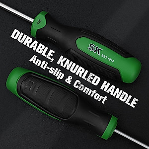 SK 5-Piece Star Screwdriver Set, Magnetic Screwdriver Set, S2 Steel, SureGrip Handle