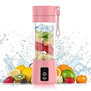 JzcsdkSIL Multifunction Electric Orange Press Portable USB Blender Small Juicer Fruit Cooking Machine Charging Juicer Cup Lifestyle Gadget Detachable Juicer Easy-to-clean Blender, Blue