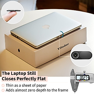 Yilador Laptop Camera Cover Slide, Ultra Thin Webcam Cover for iPhone iPad MacBook Pro Computer iMac Cell Phone PC Accessories, 0.027" Camera Blocker Slider, Great for Privacy (Large*3+Small*3)