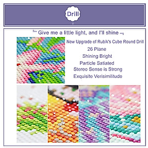 FEGAGA 5D Diamond Painting Cartoon Character Angel Girl Kit for Adults Diamond Art Cartoon Character Painting by Number Kits Gem Art Wall Home Decor(11.8 x15.7 inch)