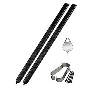 2PCS Galaxy P580 Stylus Pen Replacement for Samsung Galaxy Tab A 10.1 2016 SM-P580 P580 P585 Stylus Touch S Pen Tips/Nibs+Eject Pin (Black)