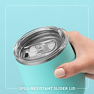 Swig Life 12oz Wine Tumbler with Lid, Stainless Steel, Dishwasher Safe, Portable, Triple Insulated Wine Tumbler (Be Mine)