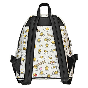Loungefly Gudetama The Lazy Egg All Over Print Mini Backpack