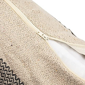 Bloomingville Recycled Cotton Blend Pillow with Tassels, Grey