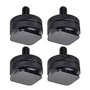 SLOW DOLPHIN 1/4 Inch Hot Shoe Mount Adapter Tripod Screw for DSLR Camera Rig(4Packs)
