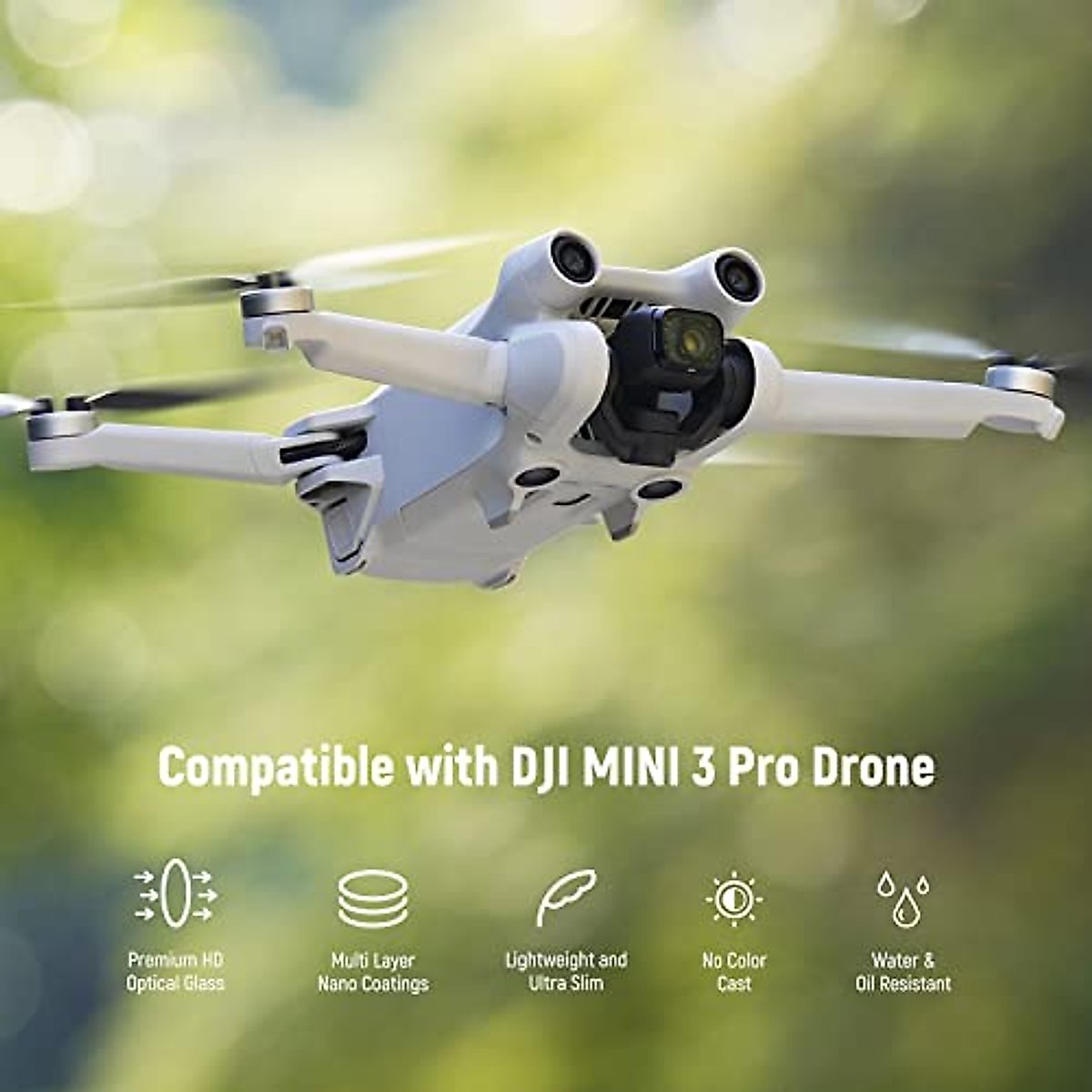 NEEWER Effects Filters and ND Filters Compatible with DJI Mini 3/Mini 3 Pro, 12 in 1 Includes ND8/16/32/64/128/256/ND1000/UV/CPL/Blue Streak Anamorphic/Light Pollution Reduction/Star Filters