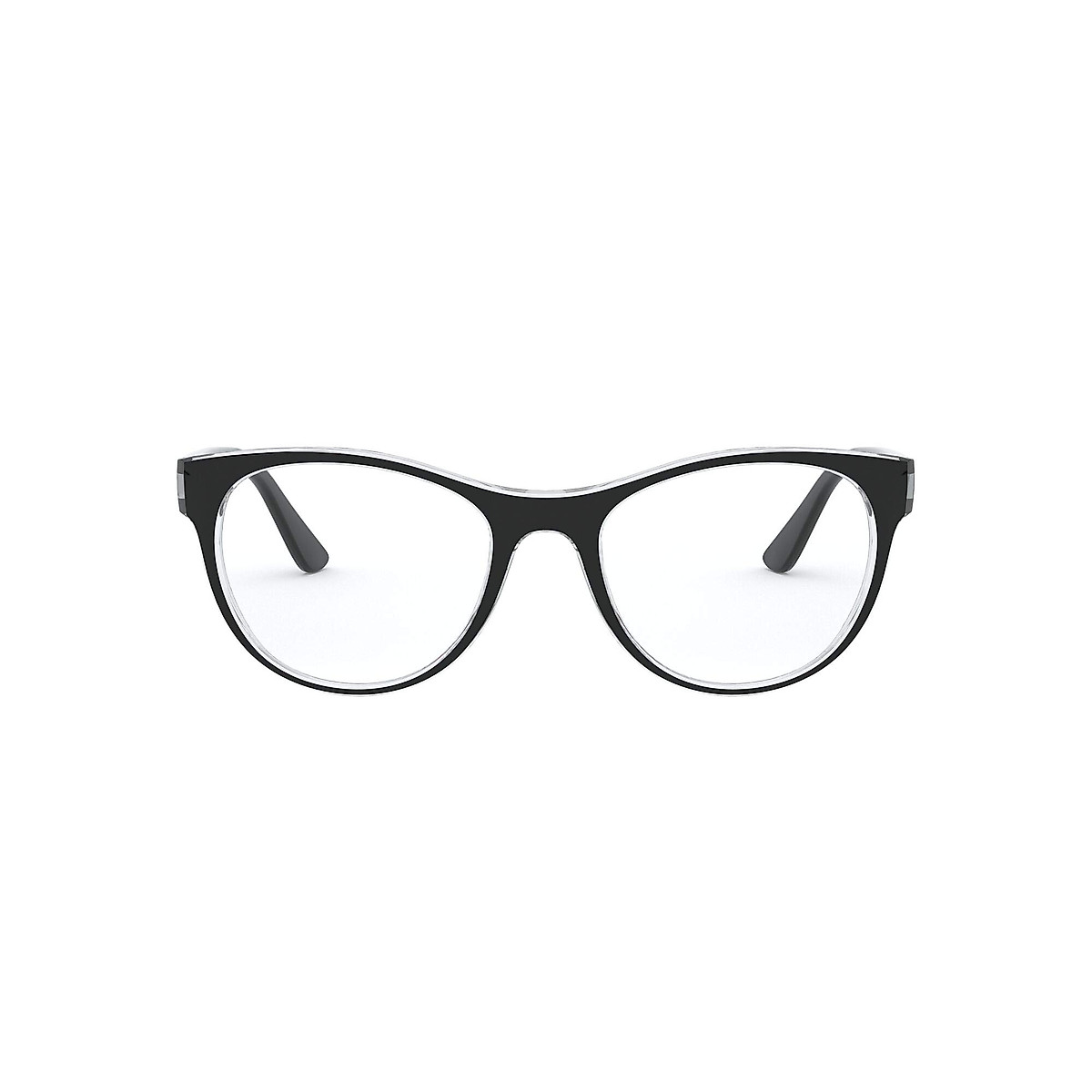 Vogue Eyewear Women's Vo5336 Oval Prescription Eyewear Frames, Top Black/Serigraphy/Demo Lens, 52 mm