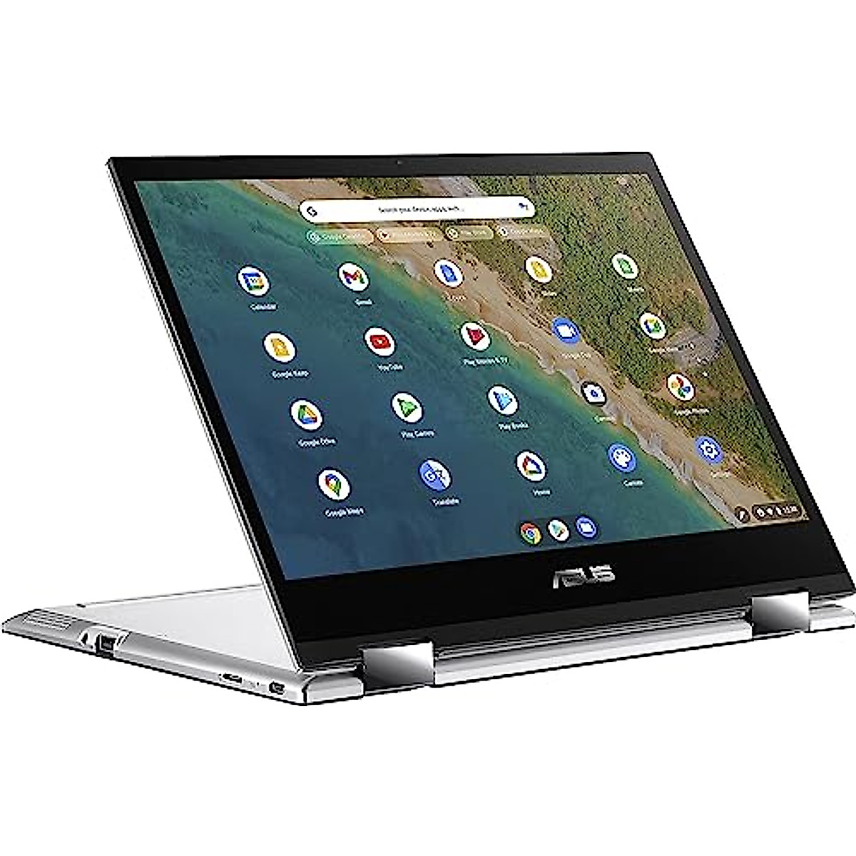 ASUS Chromebook Flip CM3, 12" Touchscreen NanoEdge Display, MediaTek™ Kompanio 820 (8192), Arm NATT MC5 GPU, 64GB eMMC, 4GB RAM, Wi-Fi 5, Chrome OS, CM3200FM1A-DH01T (Renewed)