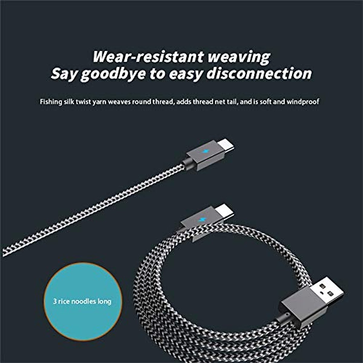 BGNTBUK Fast Charging Cords for Android Cable Game Charging Light Controller with Indicator Controller AOLION Cable&Charger Cord Extension 6ft