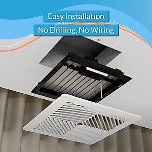 Flair Smart Vent 6x12 (White), AC Vent Cover for Floors, Walls and Ceilings.